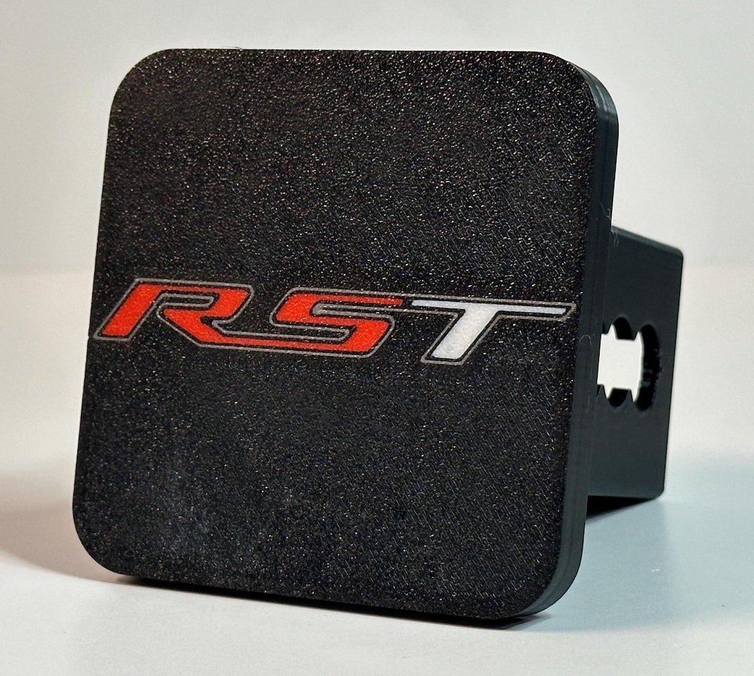 Chevy RST Hitch Cover for 2" Receiver, Custom Trailer Hitch Plug, Truck ...