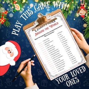 Christmas Around the World Geography Christmas Game Christmas Party ...