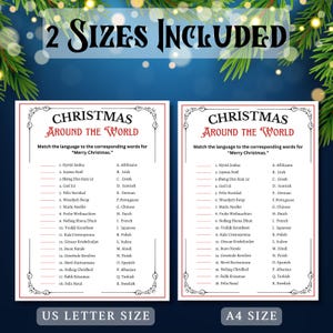 Christmas Around the World Geography Christmas Game Christmas Party ...