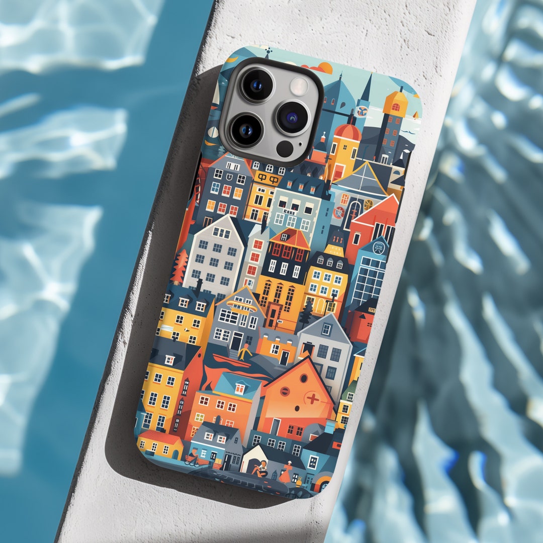 Stockholm Phone Case Scandinavia Summer Illustration Scandinavian ...