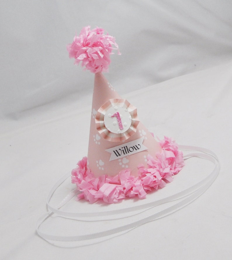 Girl Cat Birthday Hat Personalized Pet Party Hat Gotcha Day | Etsy