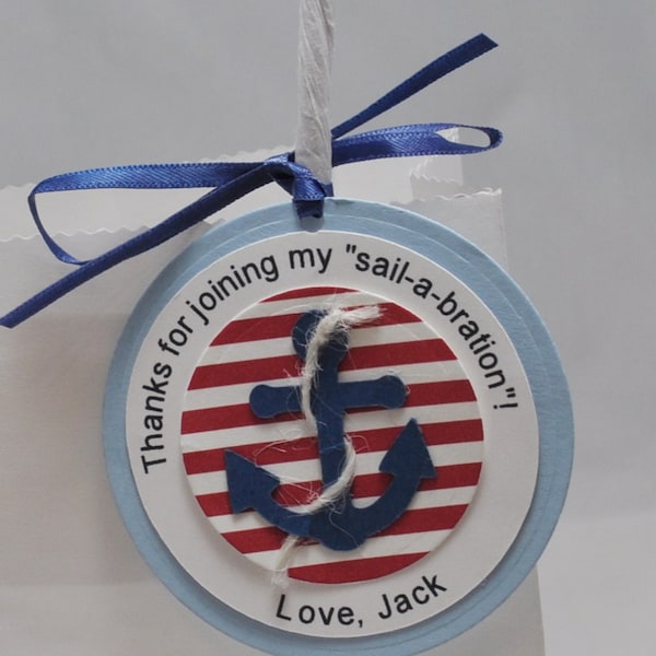 Nautical Favor Tag - Etsy