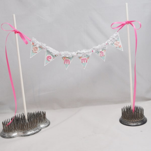 Pink Blue Bunting - Etsy