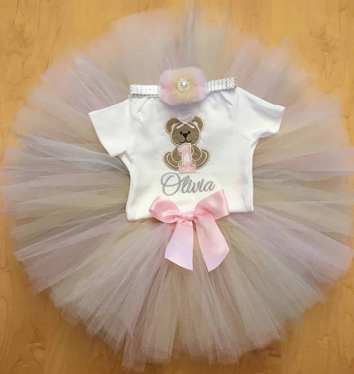Teddy Bear Party Package 1st First Birthday Girl Tutu - Etsy