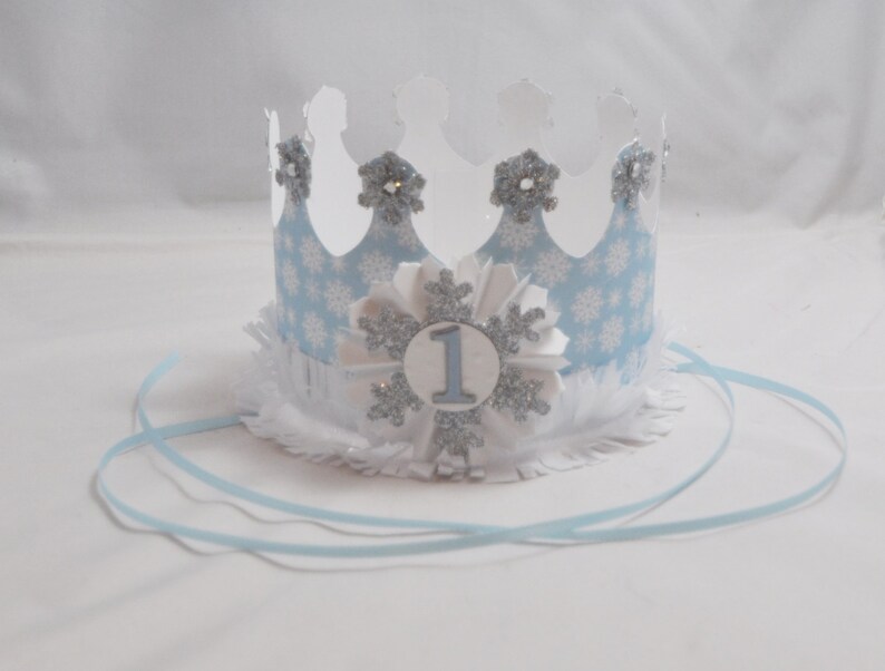 Boy Snowflake Crown, 1st First Birthday, Toddler Baby Winter Onederland ...