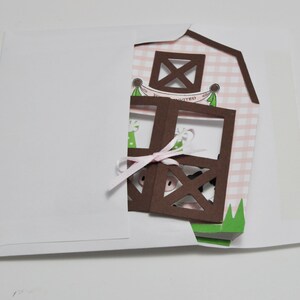 Handmade Barn Shaped Invitations 3D, Farm Birthday Party, Set of 6 - Etsy
