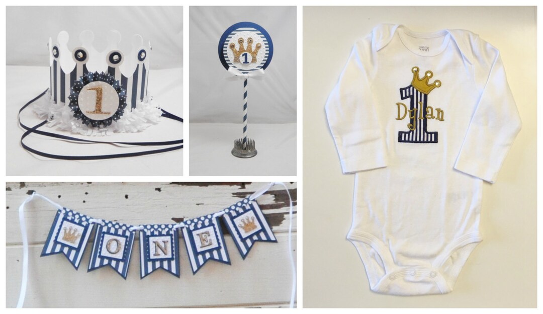 Little Prince Party Package, Photo Props Smash Cake Set, Boy 1st ...