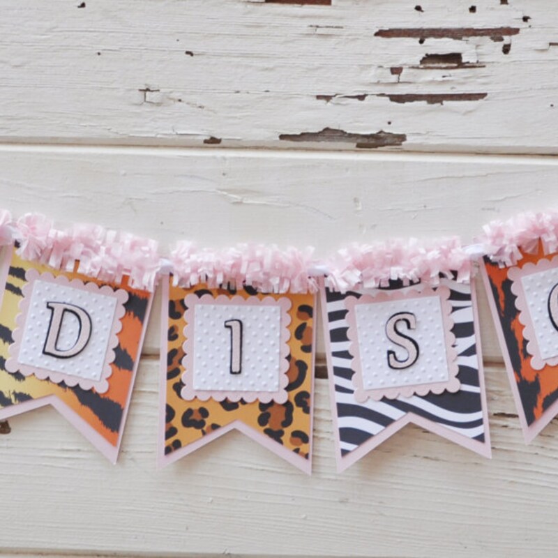 Pink Zebra Banner - Etsy