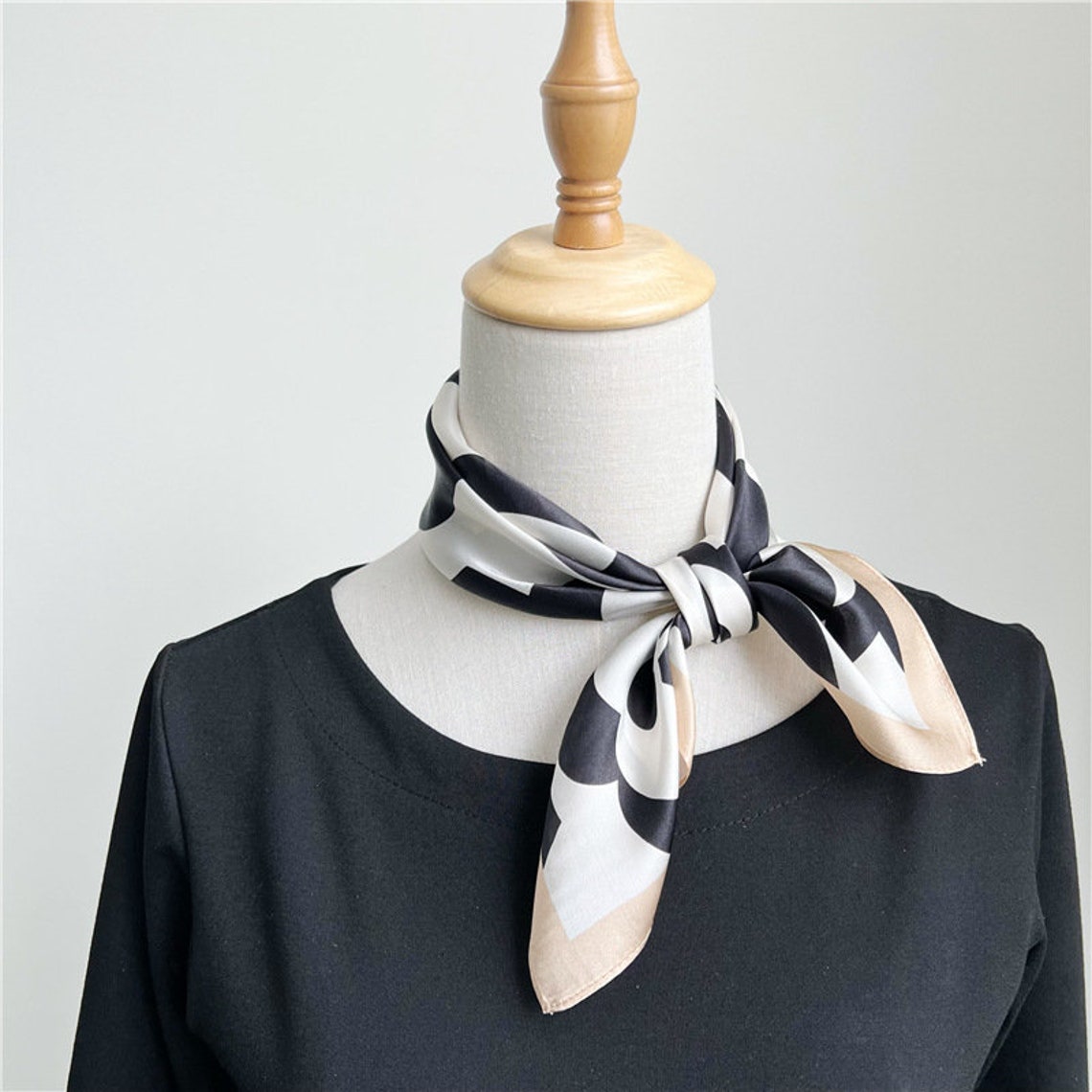 Silk Neck Scarf, Square Scarf, 100% Mulberry Silk, Women's Scarf, High ...