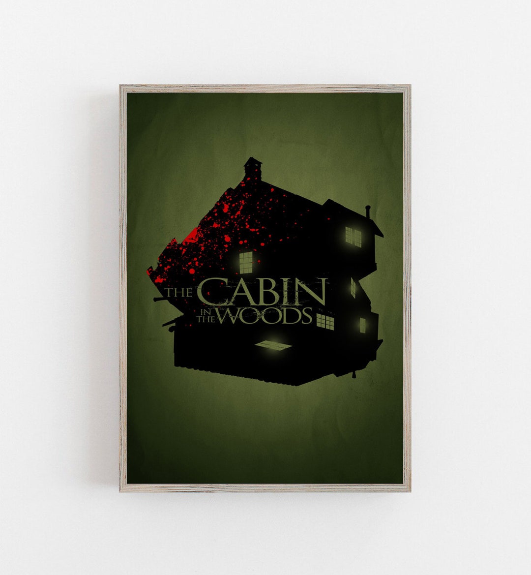 The Cabin in the Woods 2012 Movie Cover Poster Canvas Matte Silk A1 A2 ...