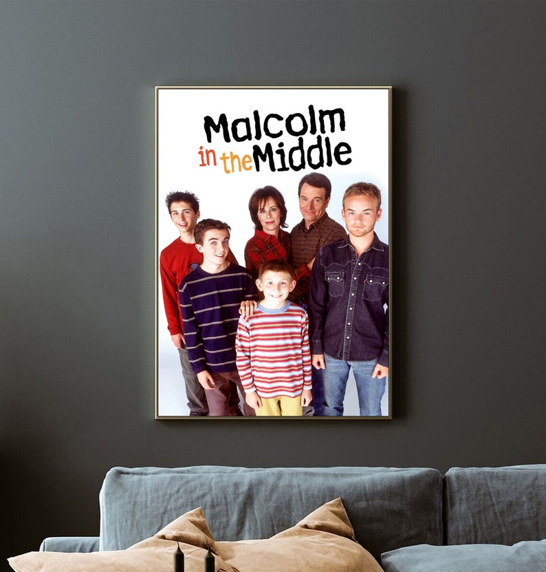 Malcolm in the Middle 2000 Tv Series Cover Poster Canvas Matte Silk A1 ...