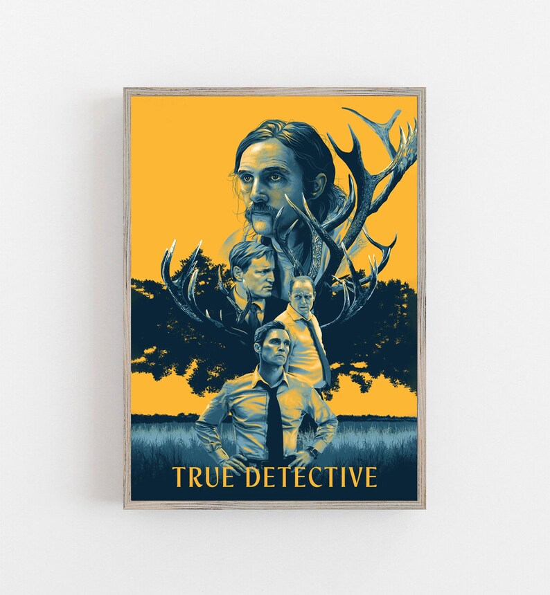True Detective 2014 TV Series Poster Canvas Matte Silk A1 A2 A3 A4 A5 ...