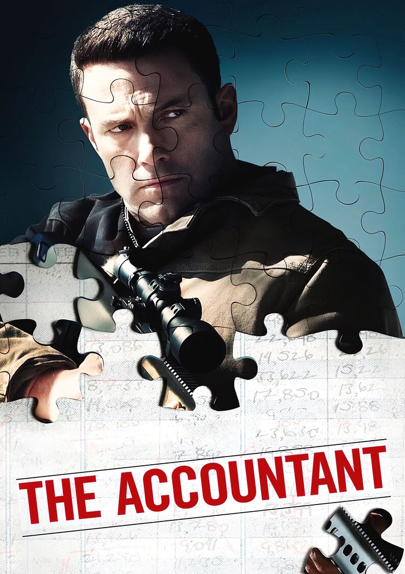 The Accountant 2016 Movie Cover Poster Canvas Matte Silk A1 A2 A3 A4 A5 ...
