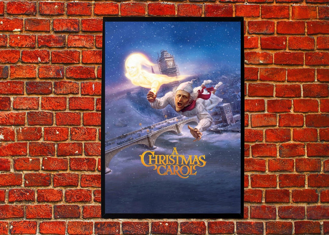 A Christmas Carol 2009 Animated Movie Poster Canvas Matte Silk A1 A2 A3 ...