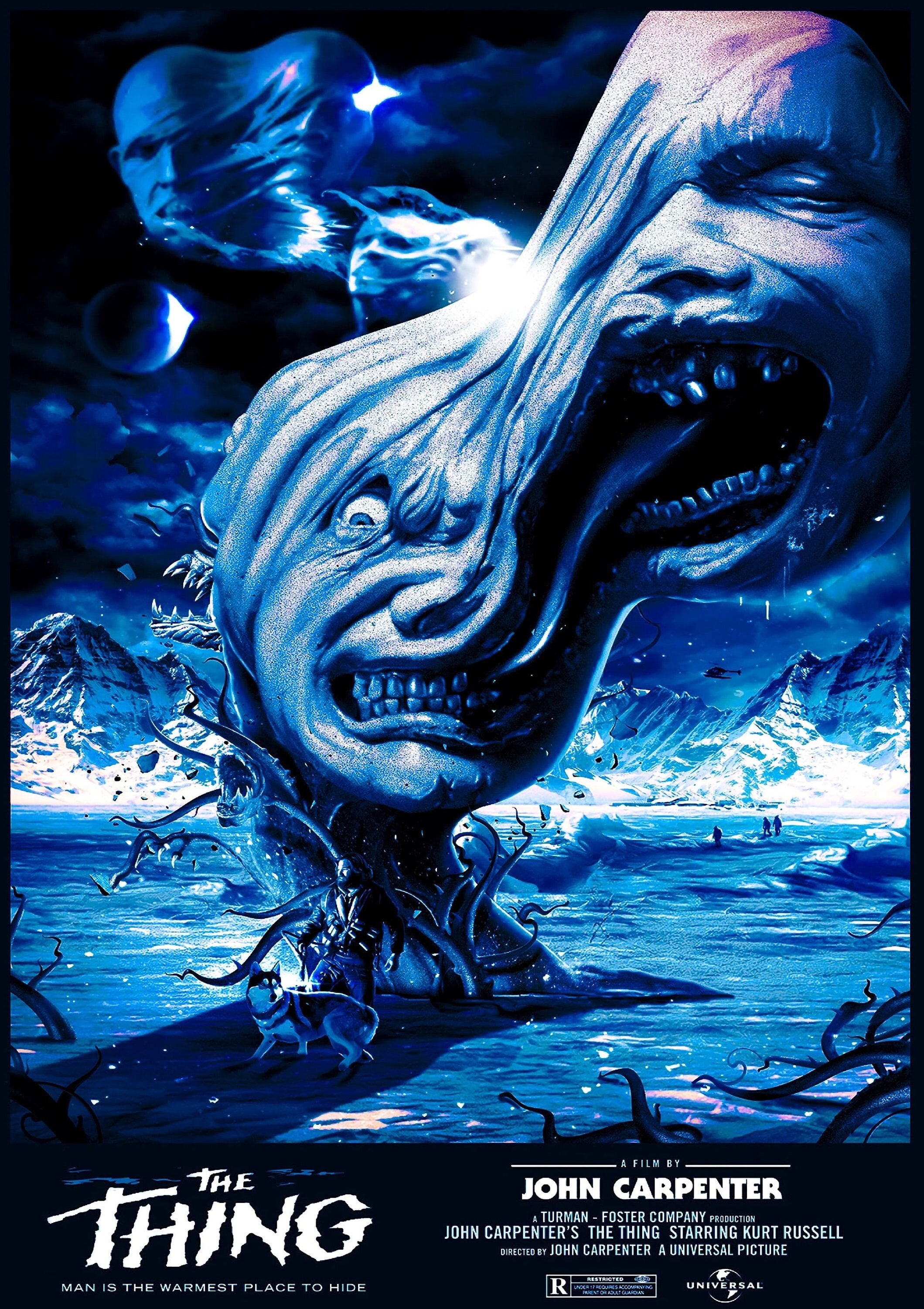 The Thing 1982 Classic Movie Poster Canvas Matte Silk A1 A2 A3 A4 A5 A6 ...