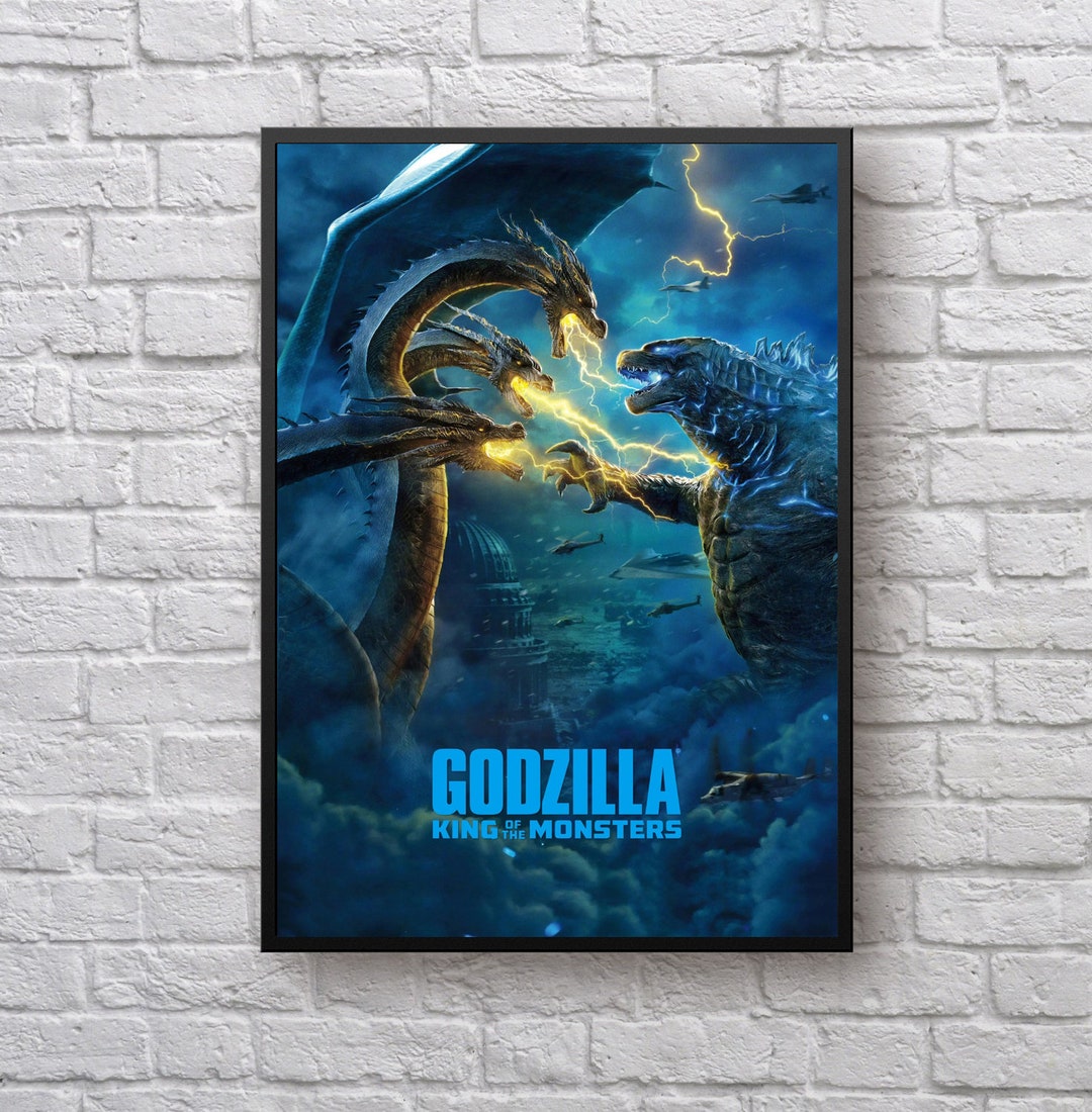 Godzilla King of the Monsters 2019 Movie Artwork Cover Poster Canvas ...
