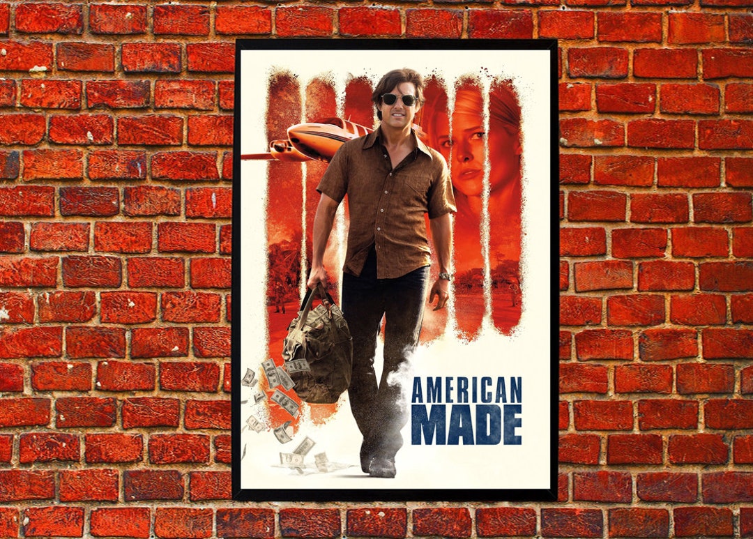 American Made 2017 Movie Cover Poster Canvas Matte Silk A1 A2 A3 A4 A5 ...