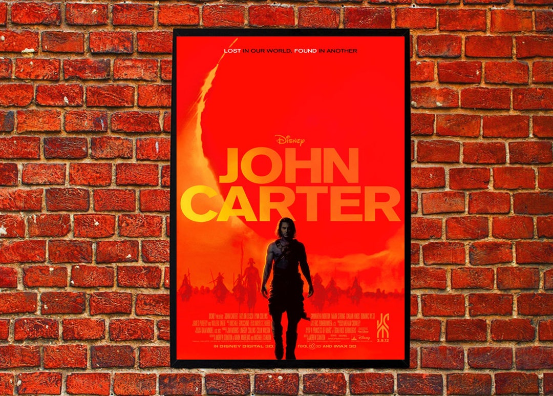 John Carter 2012 Movie Cover Poster Canvas Matte Silk A1 A2 A3 A4 A5 A6 ...