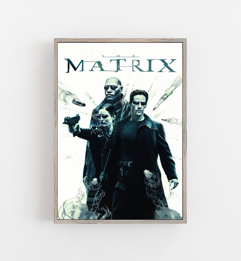 The Matrix 1999 Sci-fi Movie Poster Canvas Matte Silk A1 A2 A3 A4 A5 A6 ...
