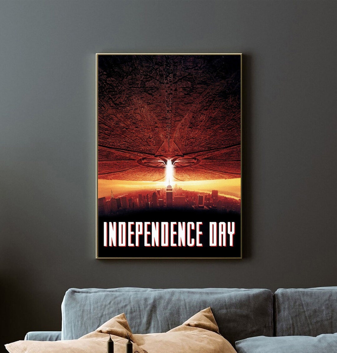 Independence Day 1996 Movie Cover Poster Canvas Matte Silk A1 A2 A3 A4 ...