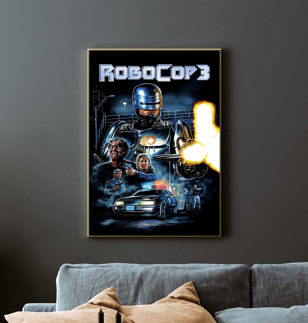 Robocop 3 1993 Classic Sci-fi Action Movie Poster Canvas Matte Silk A1 ...