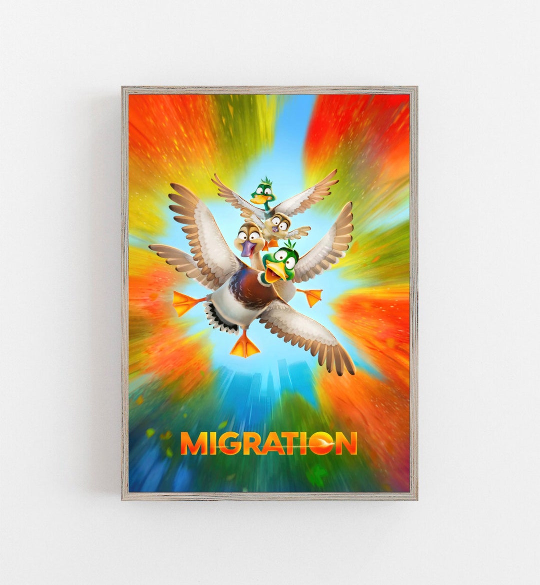 Migration 2023 Animated Movie Poster Canvas Matte Silk A1 A2 A3 A4 A5 ...
