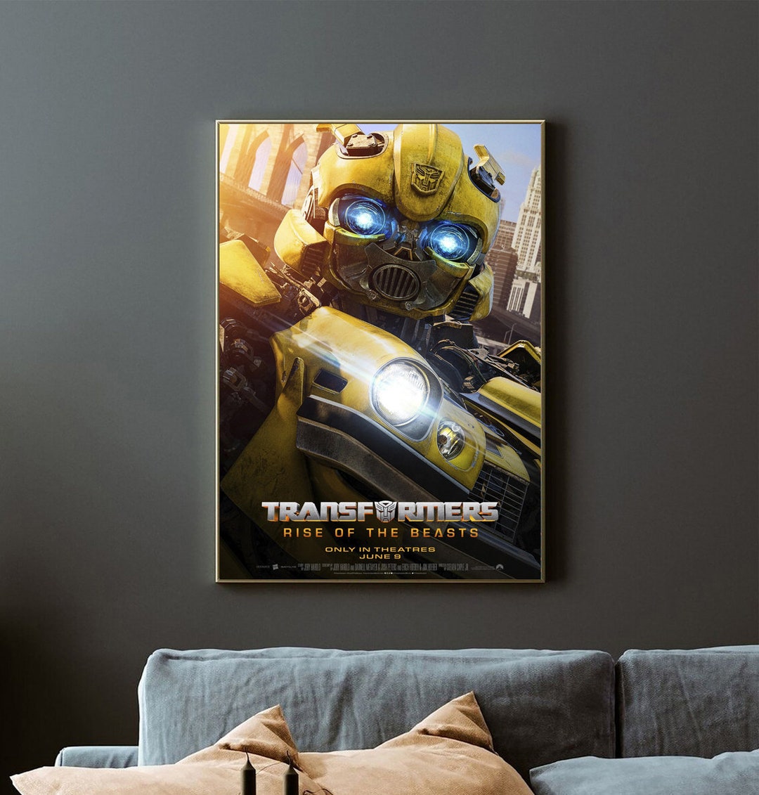 Transformers Rise of the Beasts 2023 Movie Poster Canvas Matte Silk A1 ...