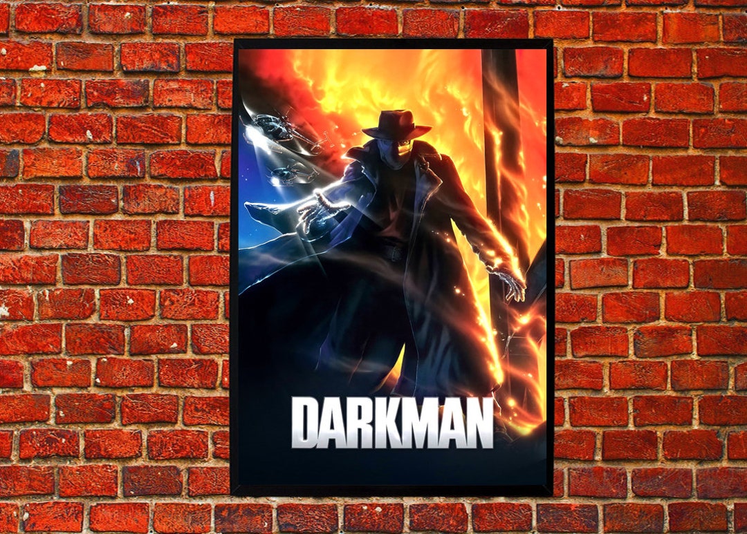 Darkman 1990 Classic Movie Cover Poster Canvas Matte Silk A1 A2 A3 A4 ...