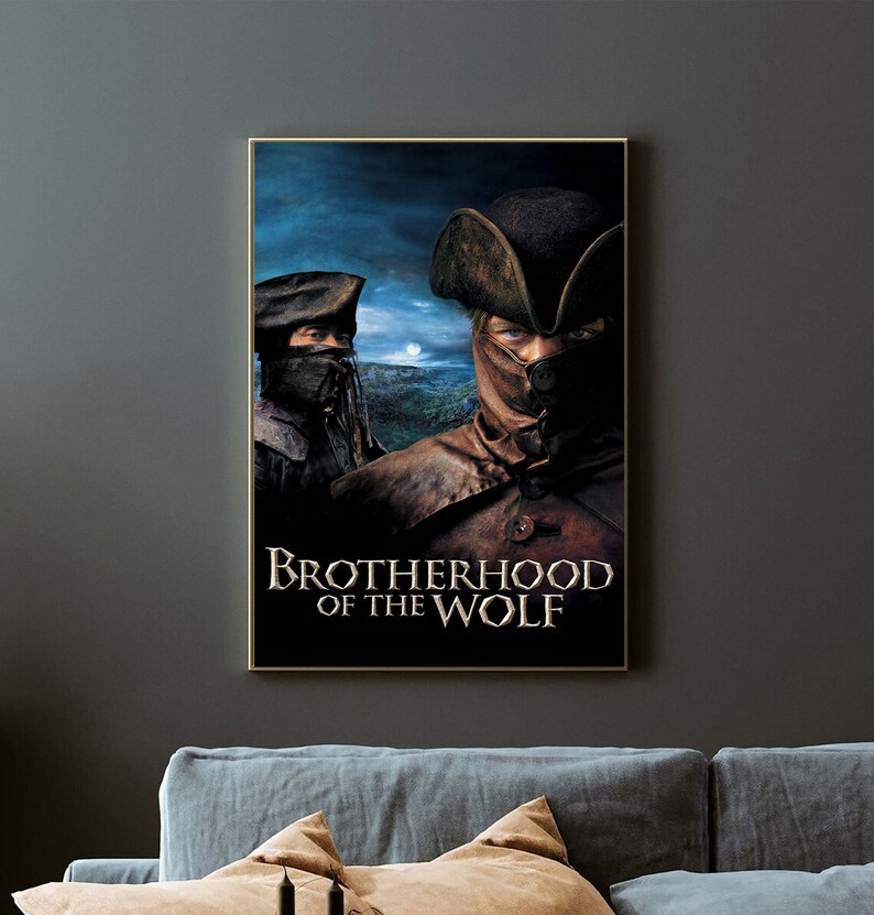 Brotherhood of the Wolf 2001 Movie Poster Canvas Matte Silk A1 A2 A3 A4 ...