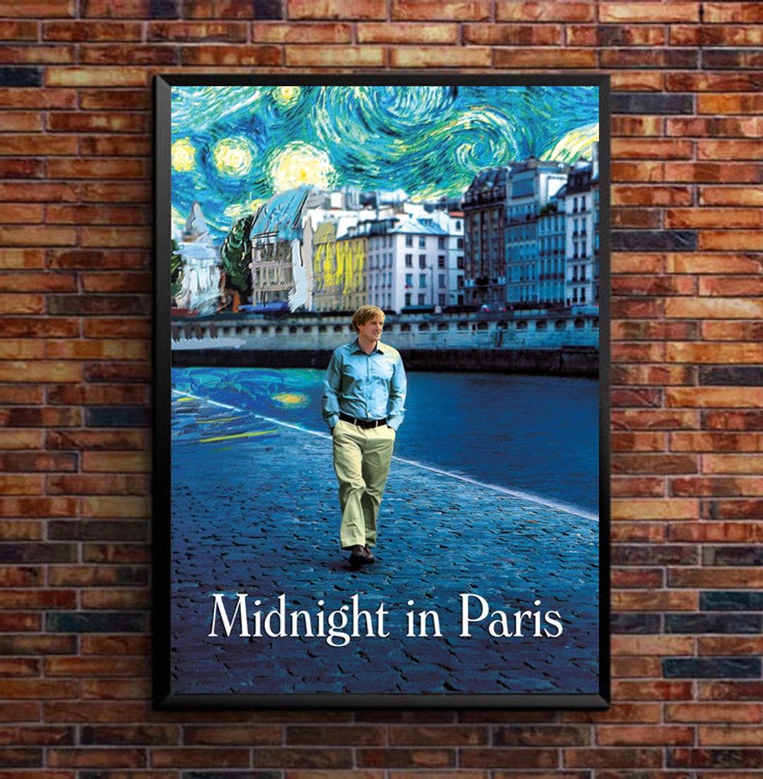 Midnight in Paris 2011 Movie POSTER Canvas Matte Silk A1 A2 A3 A4 A5 A6 ...