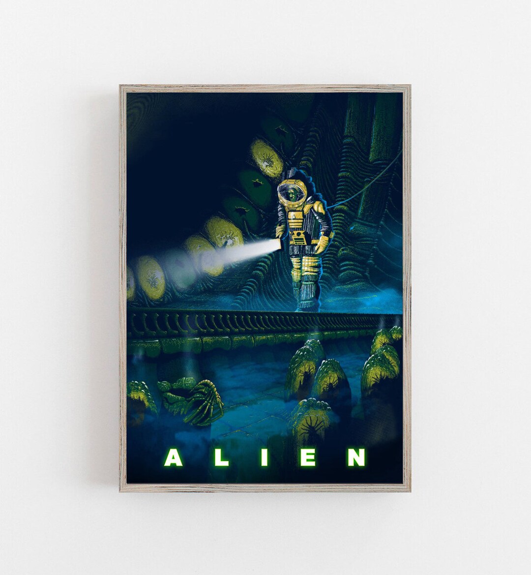 Alien 1979 Classic Horror Sci-fi Artwork Poster Canvas Matte Silk A1 A2 ...