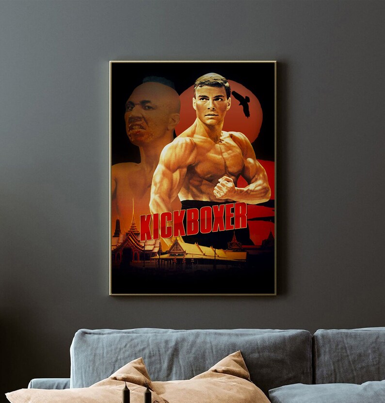 Kickboxer 1989 Classic Fighter Movie Poster Canvas Matte Silk A1 A2 A3 ...