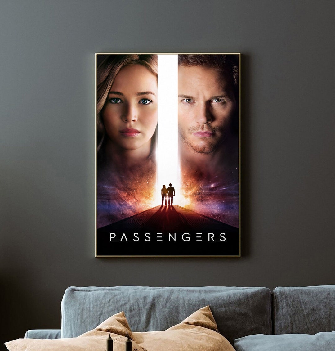 Passengers 2016 Movie Cover Poster Canvas Matte Silk A1 A2 A3 A4 A5 A6 ...