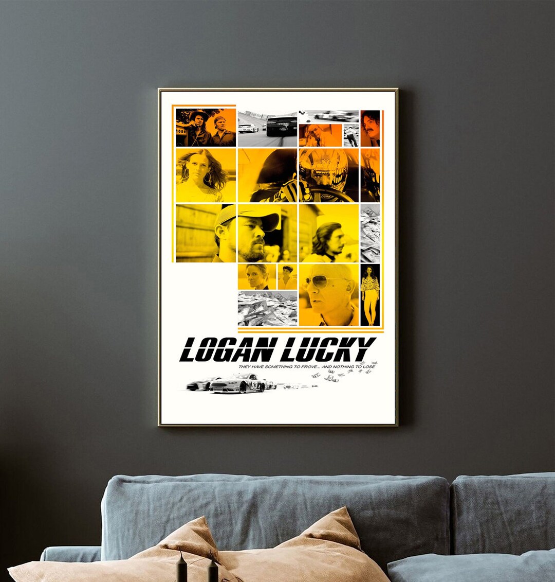 Logan Lucky 2017 Movie Cover Poster Canvas Matte Silk A1 A2 A3 A4 A5 A6 ...