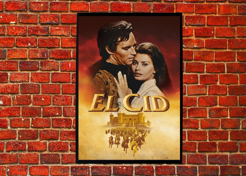 El Cid 1961 Classic Movie Poster Canvas Matte Silk A1 A2 A3 A4 A5 A6 ...