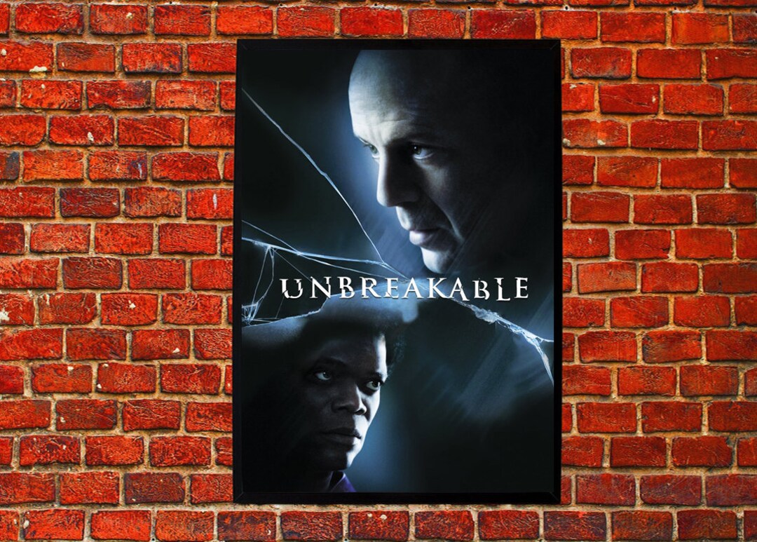 Unbreakable 2000 Movie Cover Poster Canvas Matte Silk A1 A2 A3 A4 A5 A6 ...