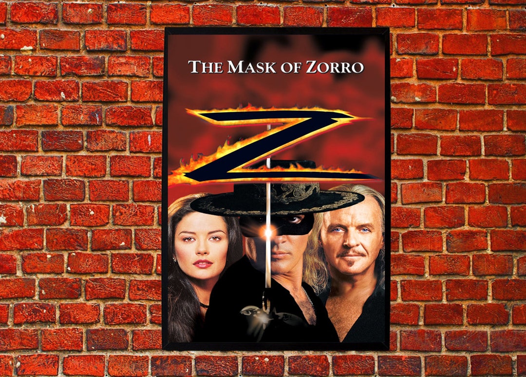 The Mask of Zorro 1998 Movie Cover Poster Canvas Matte Silk A1 A2 A3 A4 ...
