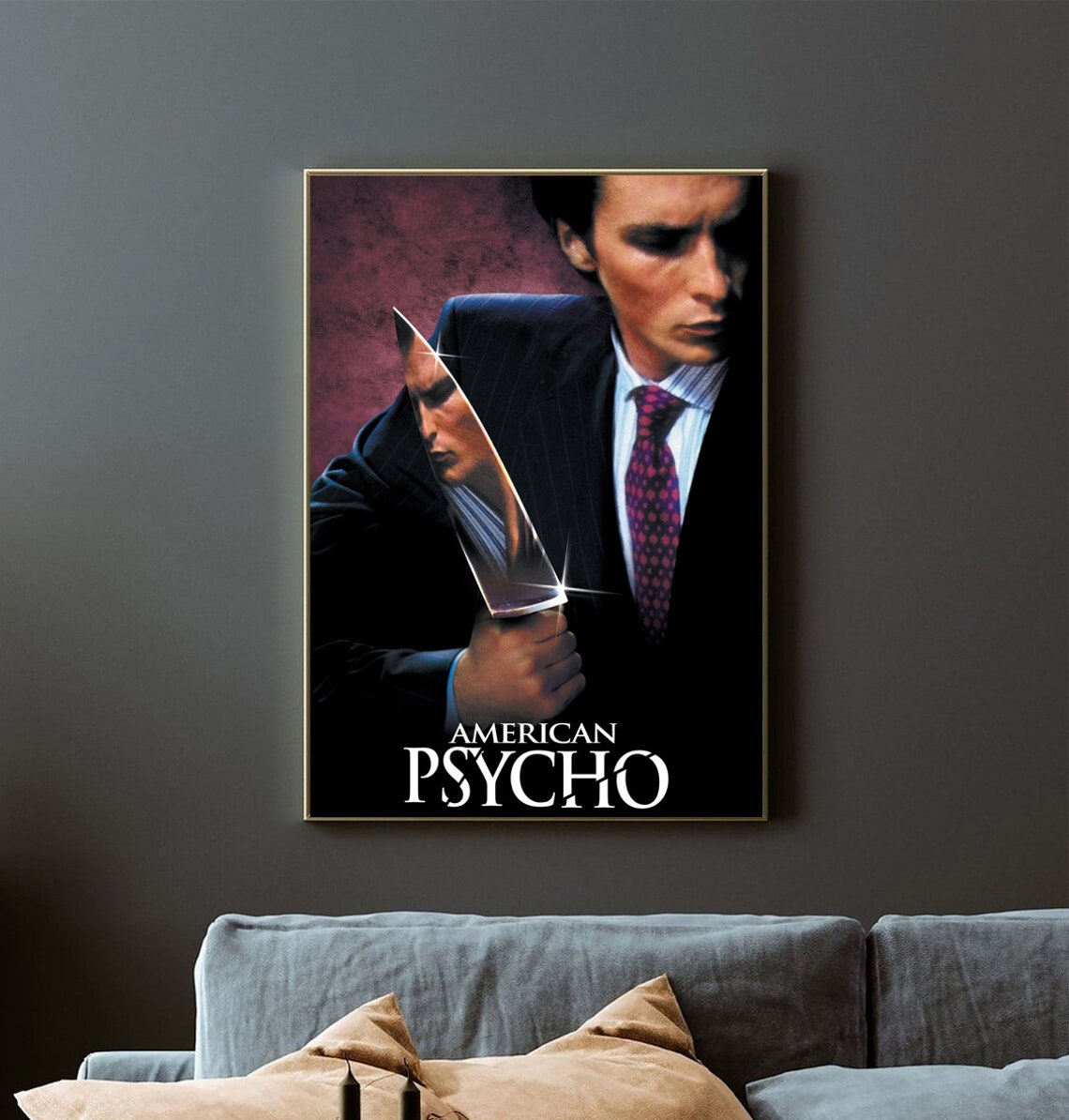 American Psycho 2000 Movie Cover Poster Canvas Matte Silk A1 A2 A3 A4 ...