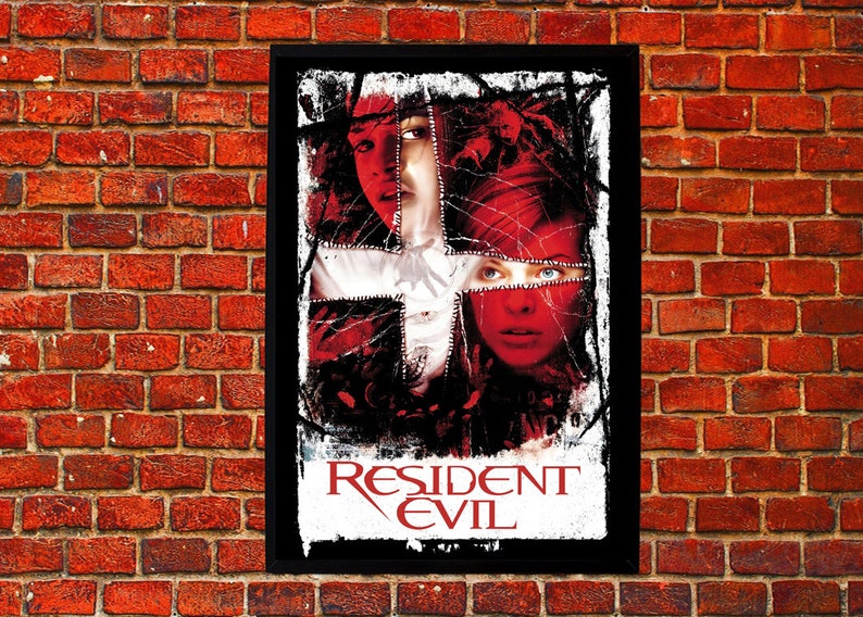 Resident Evil 2002 Movie Poster Cover Canvas Matte Silk A1 A2 A3 A4 A5 ...