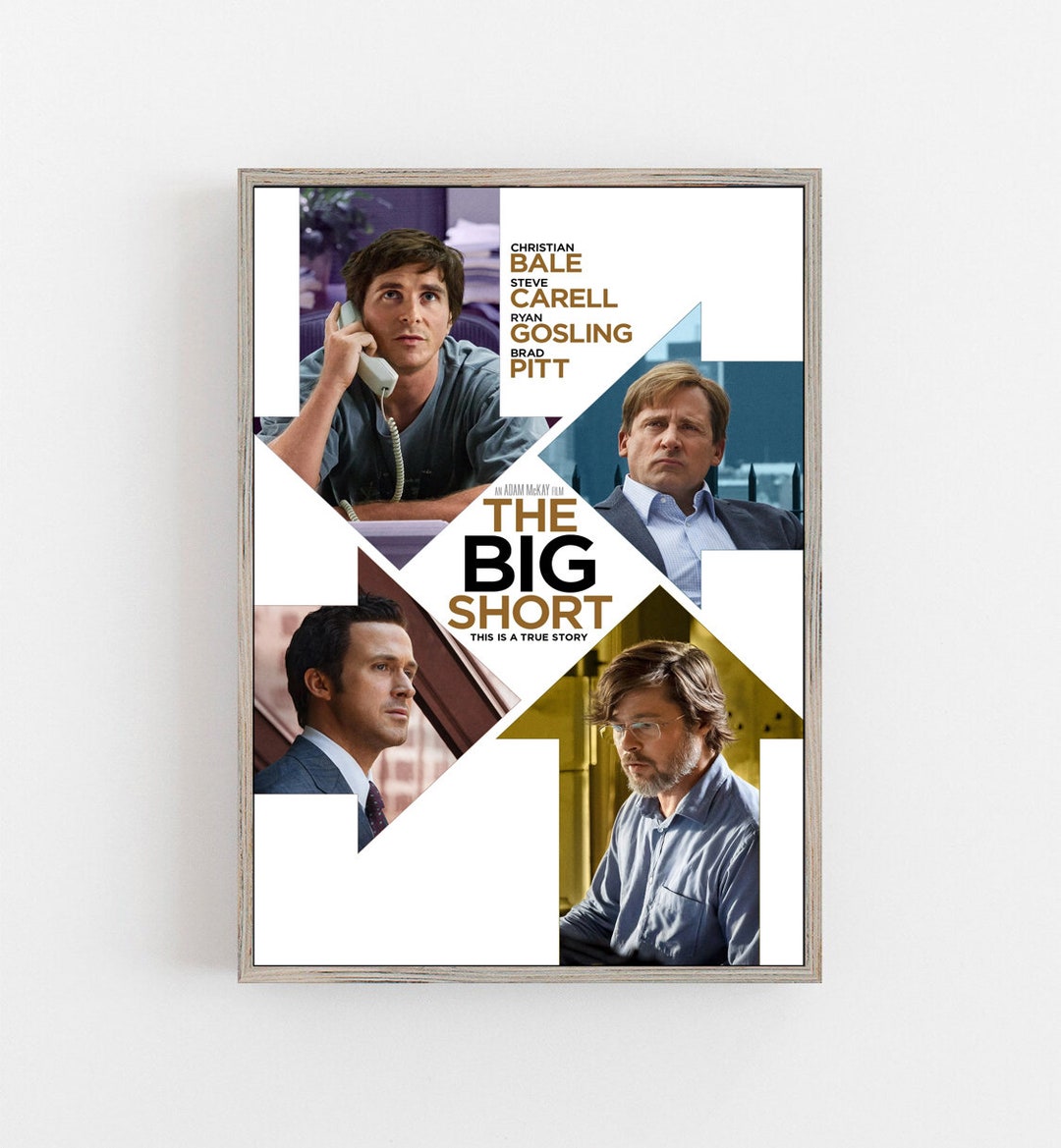 The Big Short 2015 Movie Cover Poster Canvas Matte Silk A1 A2 A3 A4 A5 ...