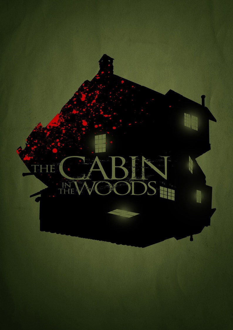 The Cabin in the Woods 2012 Movie Cover Poster Canvas Matte Silk A1 A2 ...