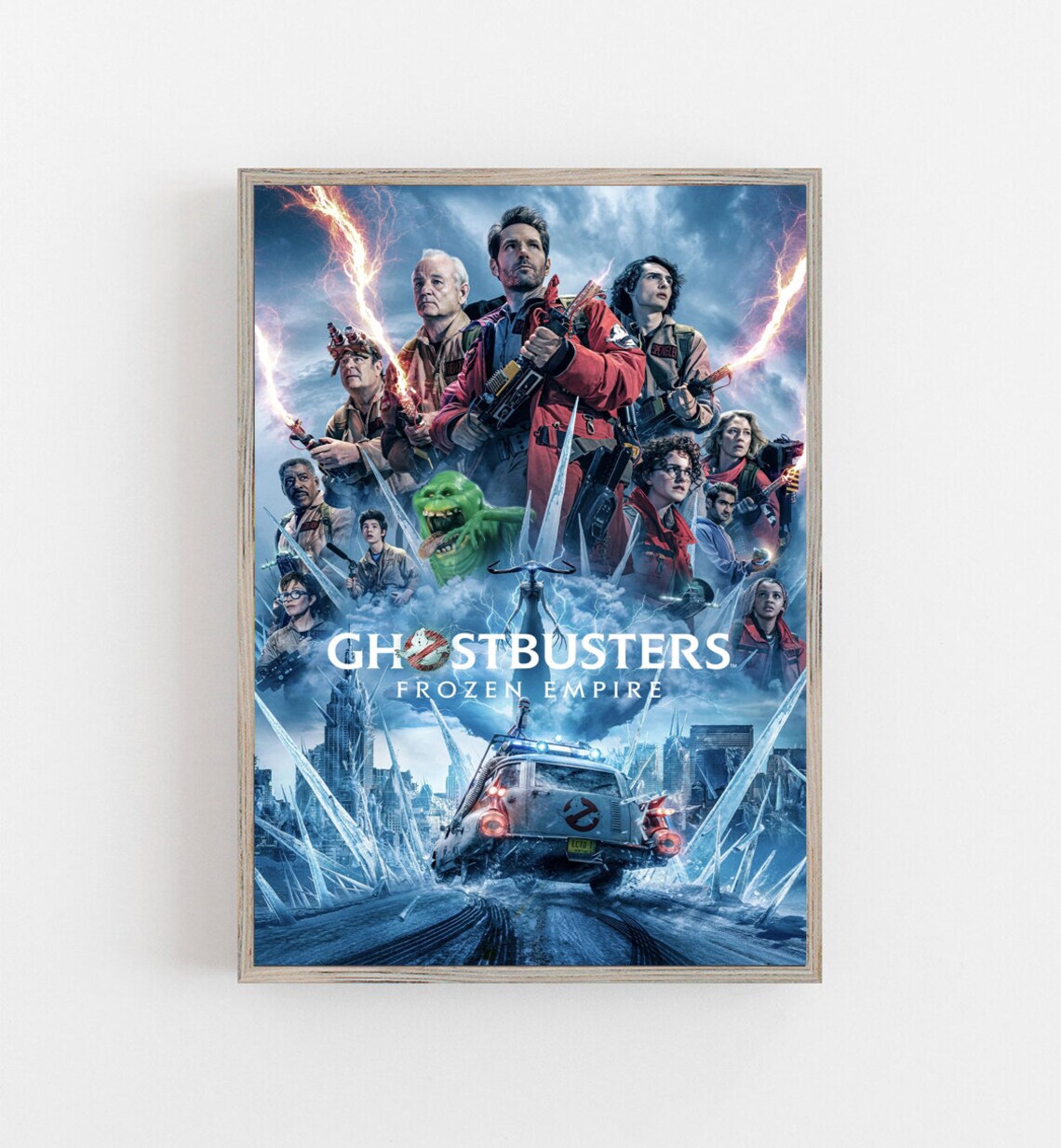 Ghostbusters Frozen Empire 2024 Movie Poster Canvas Matte Silk A1 A2 A3 ...