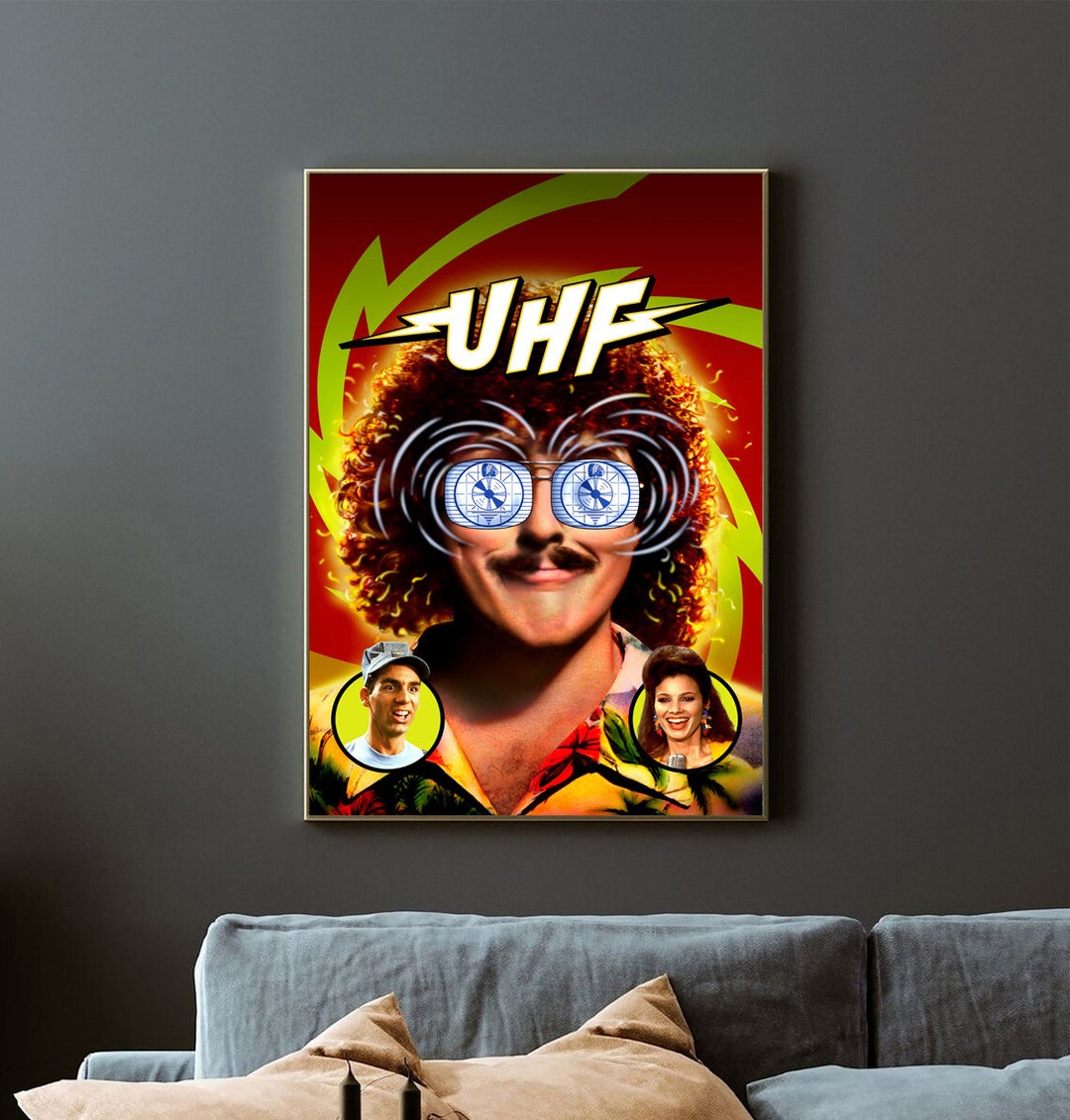 UHF 1989 Movie Cover Poster Canvas Matte Silk A1 A2 A3 A4 A5 A6 11х17 18Х24 24Х36 Inches UHF ...