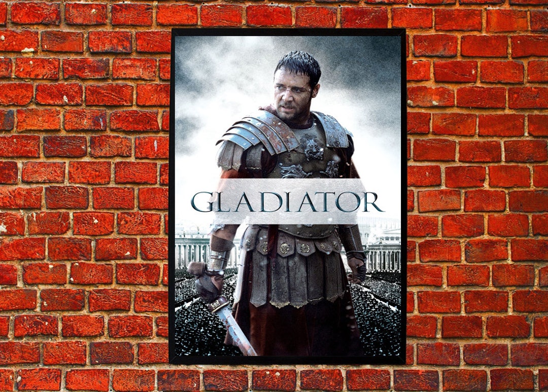 Gladiator 2000 Cult Movie Cover Poster Canvas Matte Silk A1 A2 A3 A4 A5 ...