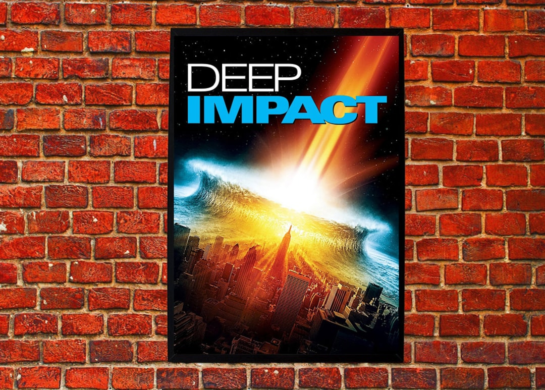 Deep Impact 1998 Movie Cover Poster Canvas Matte Silk A1 A2 A3 A4 A5 A6 ...