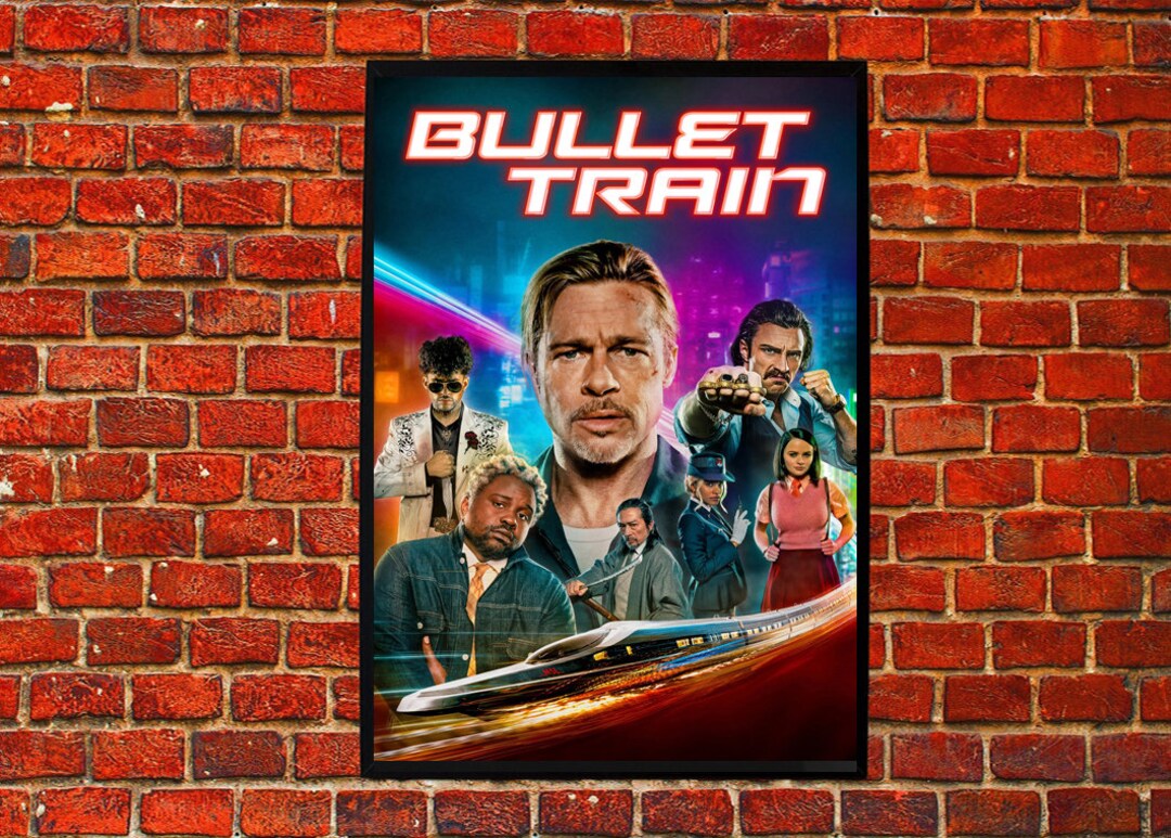 Bullet Train 2022 Action Movie Poster Canvas Matte Silk A1 A2 A3 A4 A5 ...