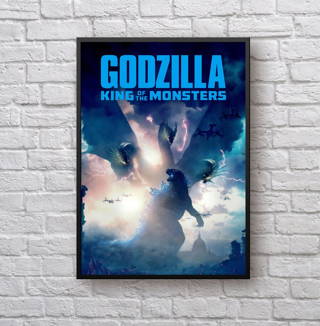Godzilla King of the Monsters 2019 Movie Artwork Cover Poster Canvas ...