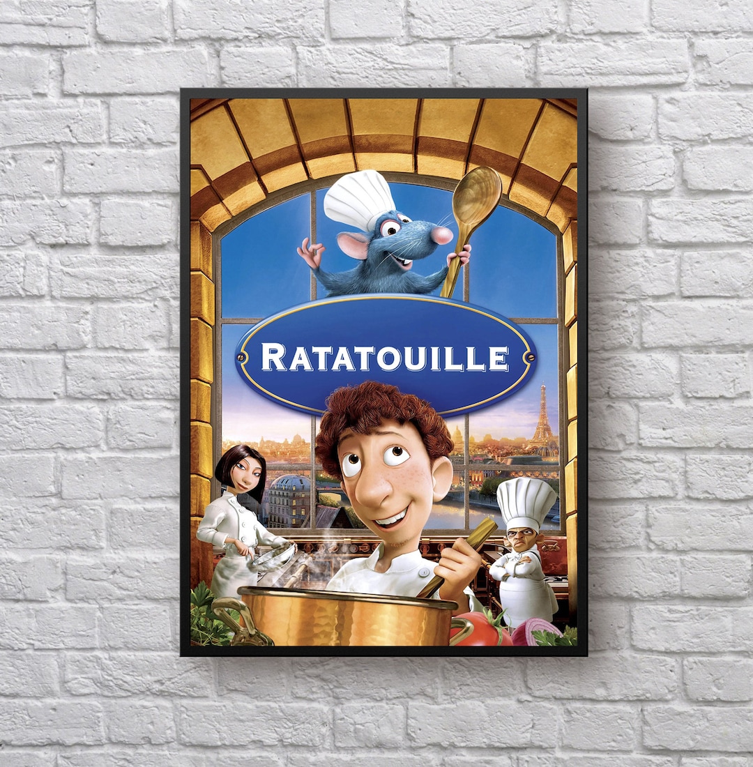 Ratatouille 2007 Animation Movie Poster Canvas Matte Silk A1 A2 A3 A4 ...