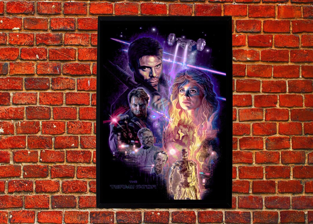 The Terminator 1984 Movie Poster Canvas Matte Silk A1 A2 A3 A4 A5 A6 ...