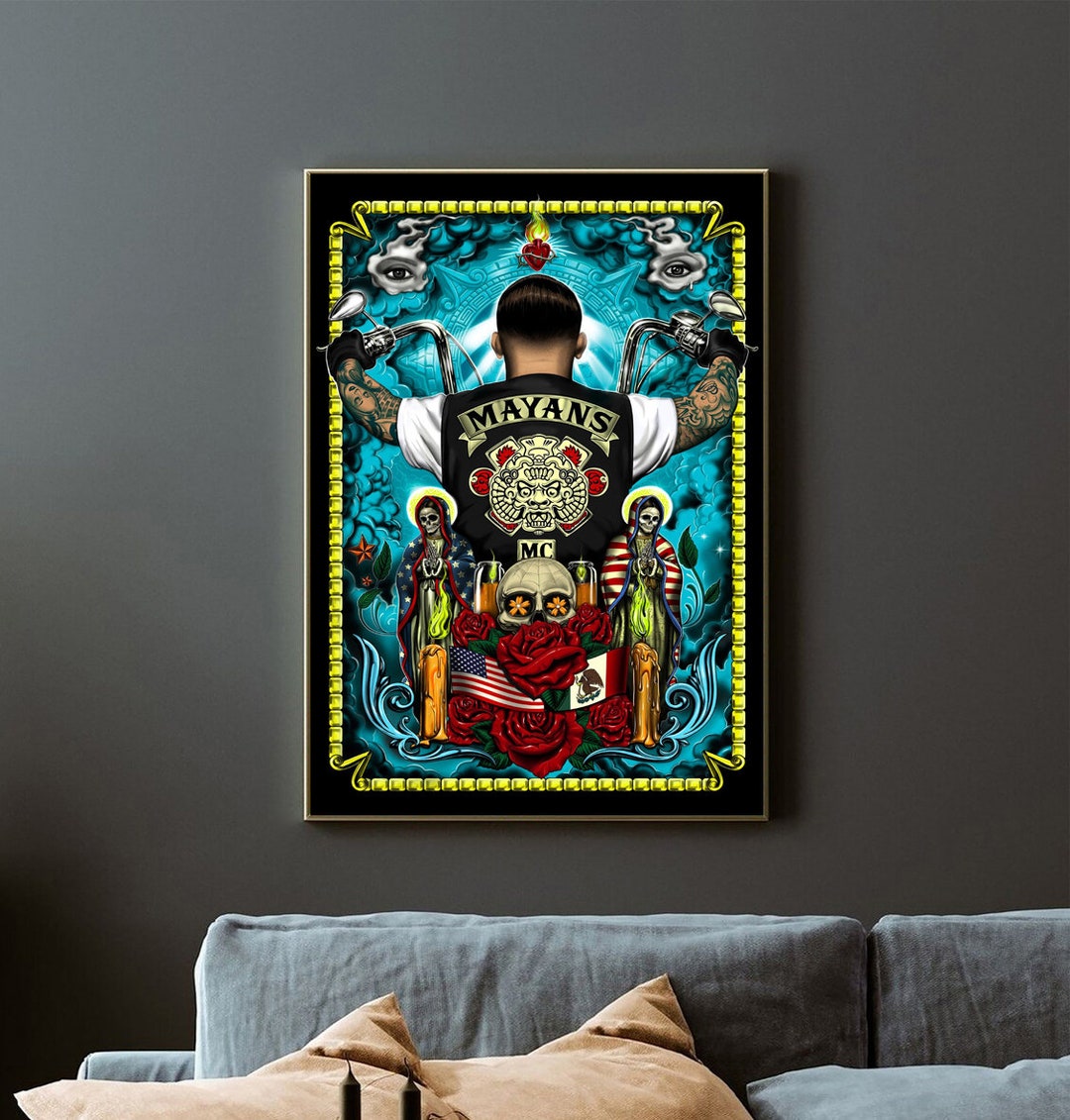 Mayans M.C. 2018 TV Series Artwork Cover Poster Canvas Matte Silk A1 A2 ...